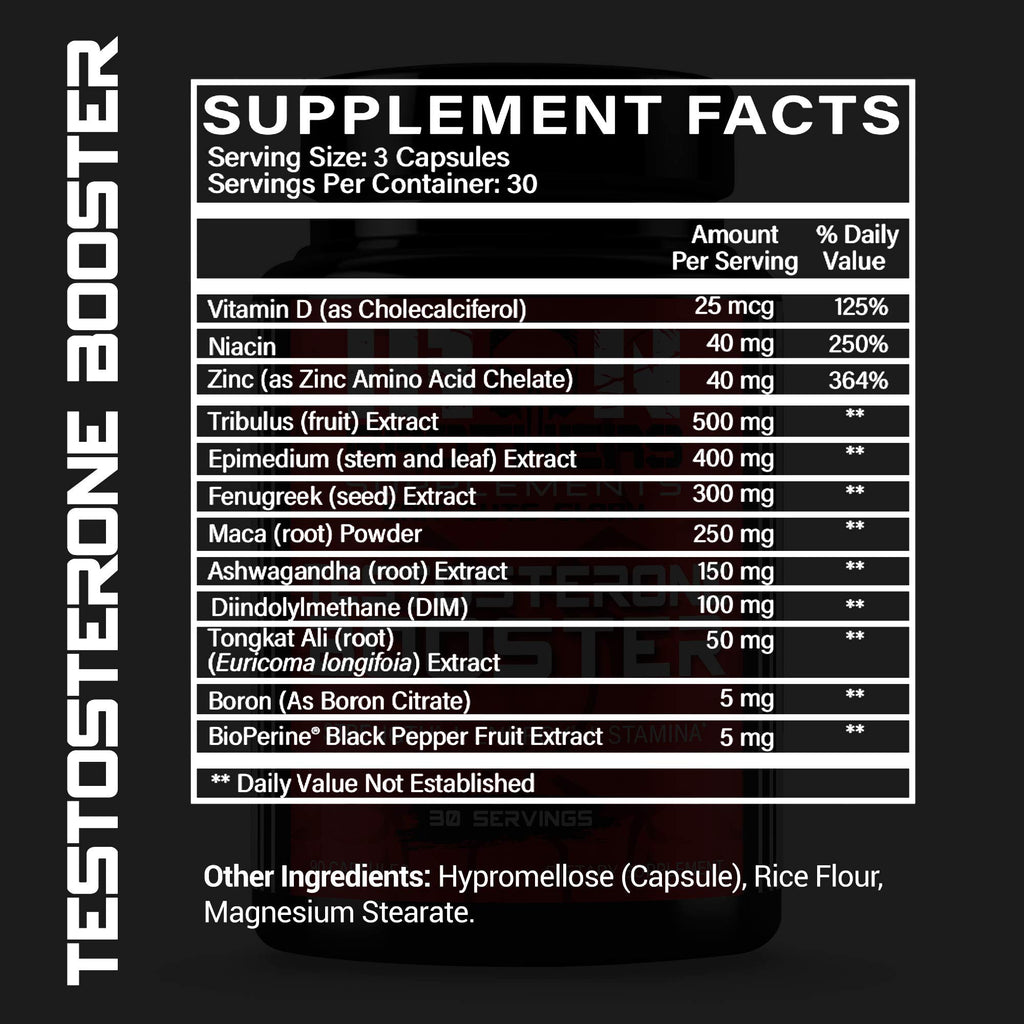 Testosterone Booster - Workout Supplement